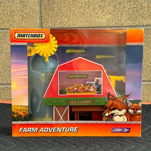 Mattel | Toys | Matchbox Farm Adventure Lets Get To Work Set ...